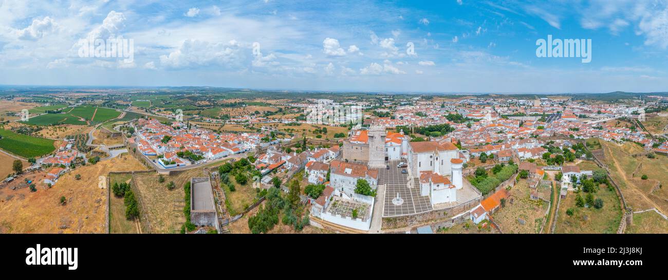 Aerial view of the old part of Portuguese town Estremoz Stock Photo - Alamy