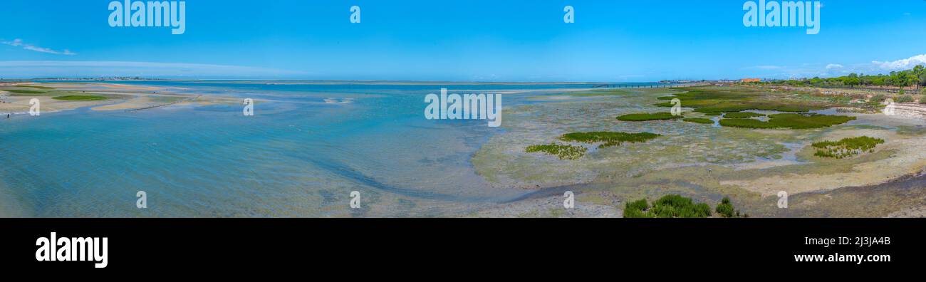 Wetlands of Ria Formosa national park at Portugal Stock Photo - Alamy