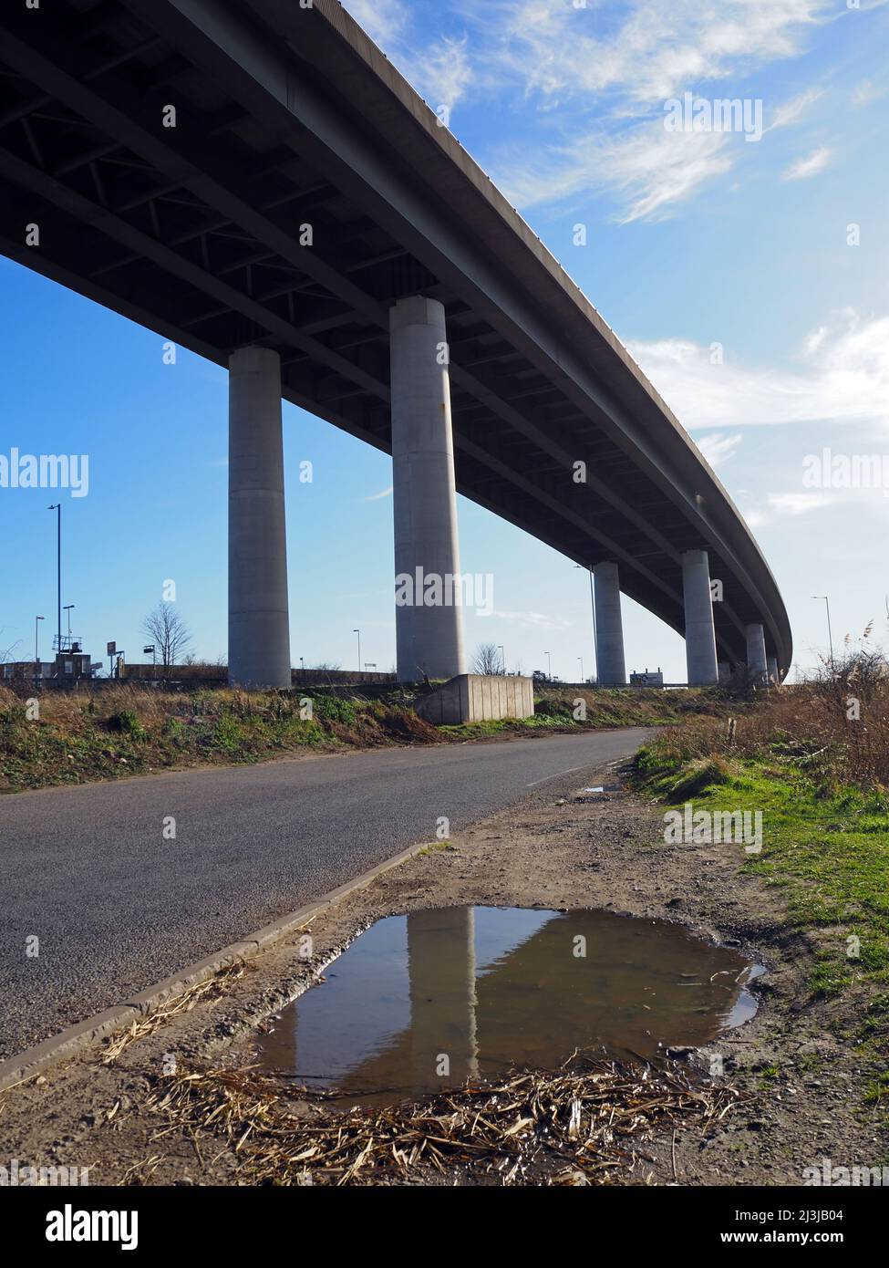 The Sheppey Bridge, Isle of Sheppey Crossing the River Swale in north ...