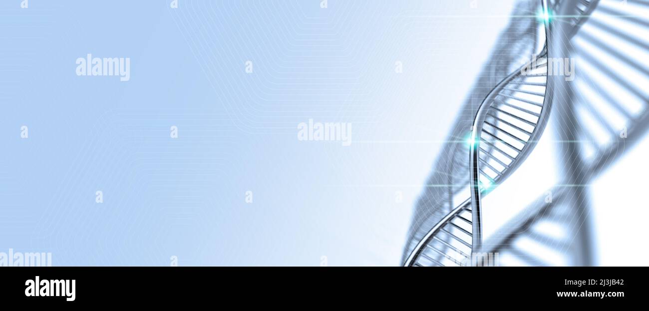 Image of DNA strand against colour background Stock Photo - Alamy
