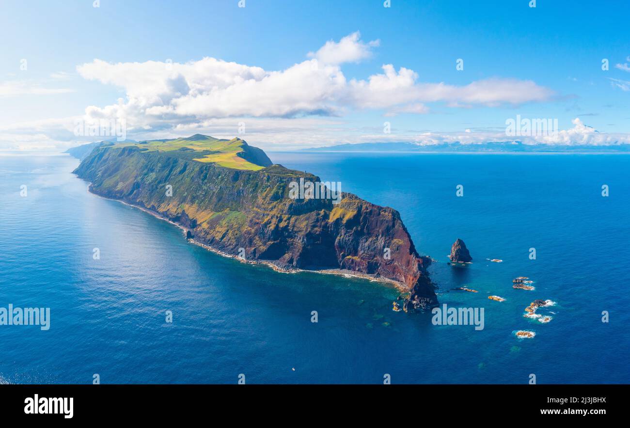 Panorama of Sao Jorge island in the Azores, Portugal Stock Photo - Alamy