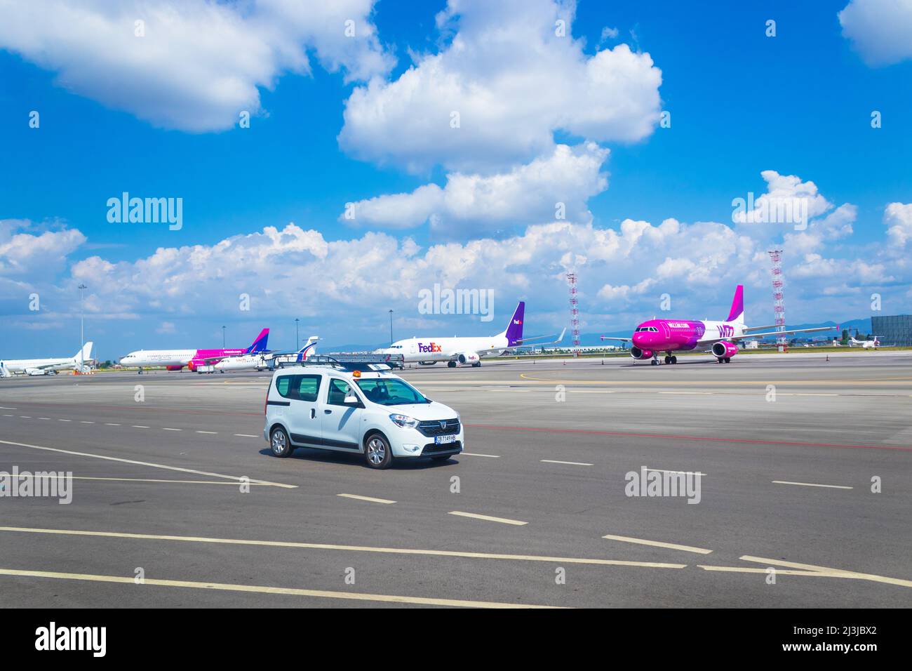 Runway and planes on Sofia Airport Sofia Airport is the main ...