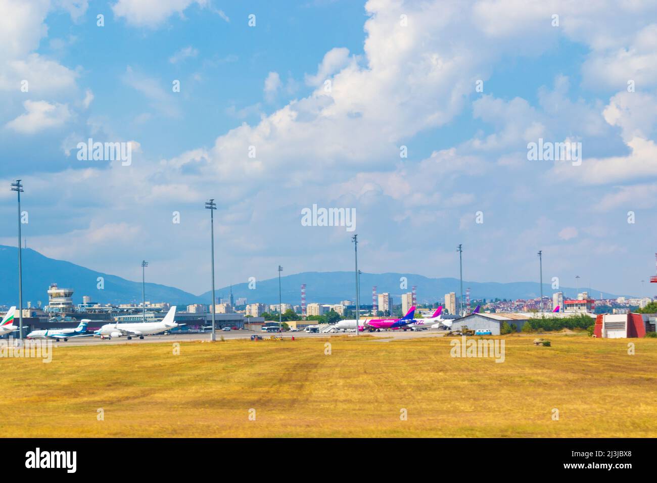 Runway and planes on Sofia Airport Sofia Airport is the main ...