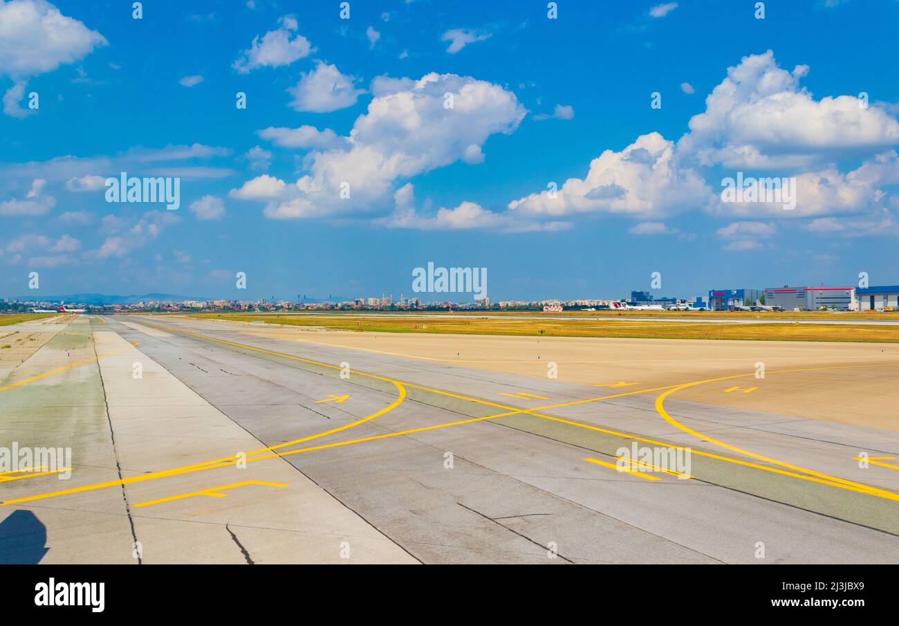 Runway and planes on Sofia Airport Sofia Airport is the main ...
