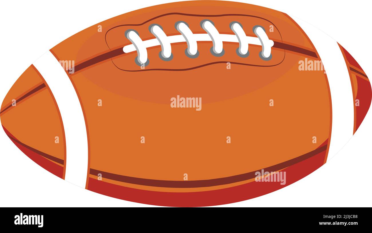 American football ball semi flat color vector object Stock Vector Image ...