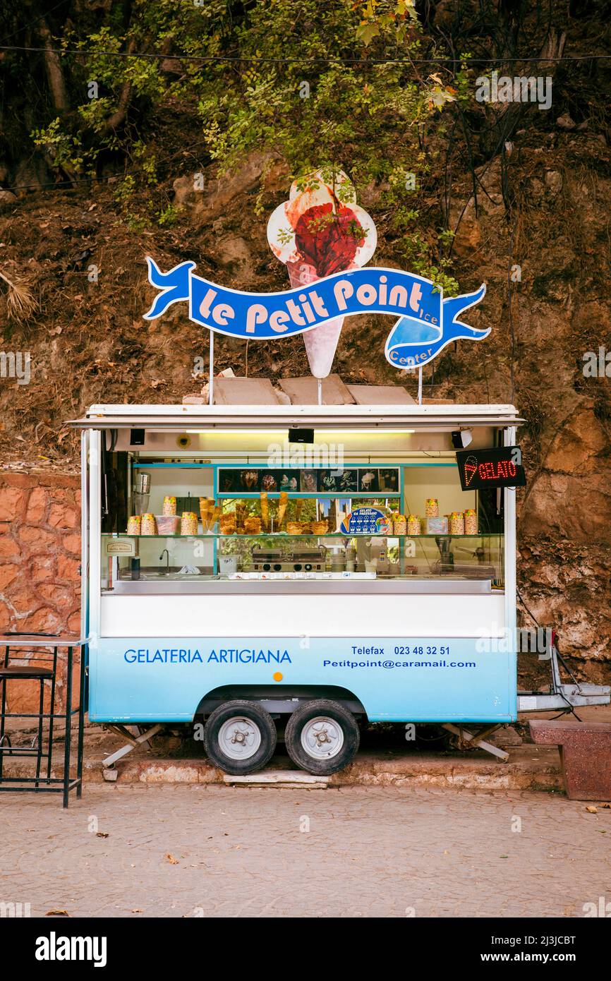 Ice cream truck, gelateria, kiosk, refreshment, Maghreb, Morocco ...