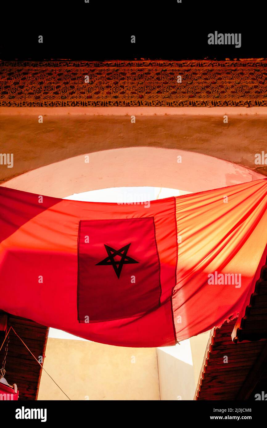 Marrocan national flag hi-res stock photography and images - Alamy