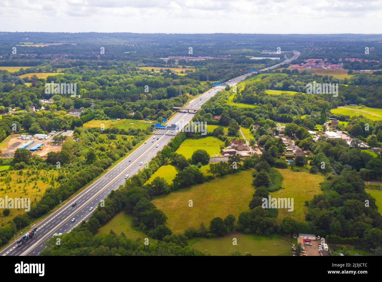 Motorway and farms hi-res stock photography and images - Alamy