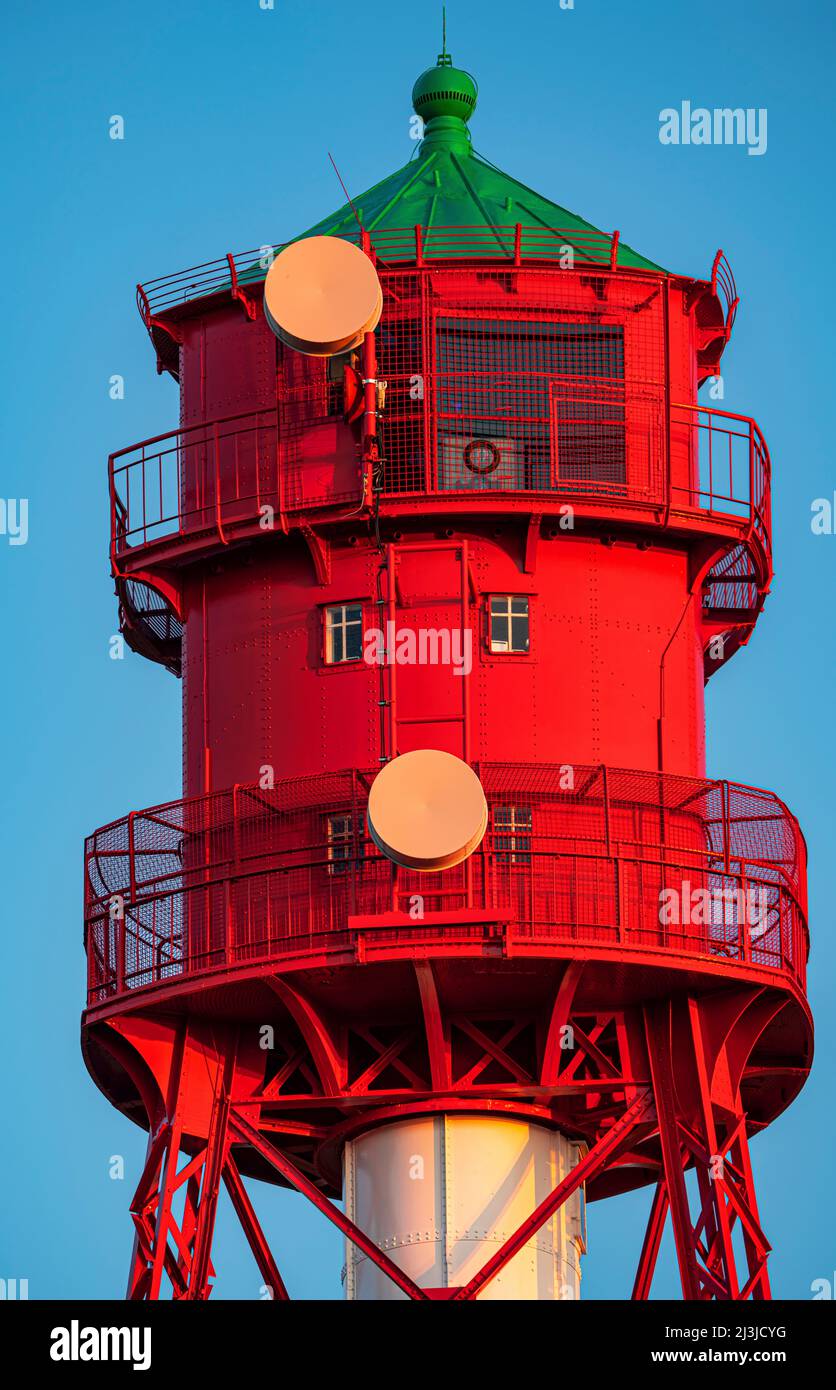 Lighthouse in Campen, highest lighthouse in Germany, East Frisia Stock ...