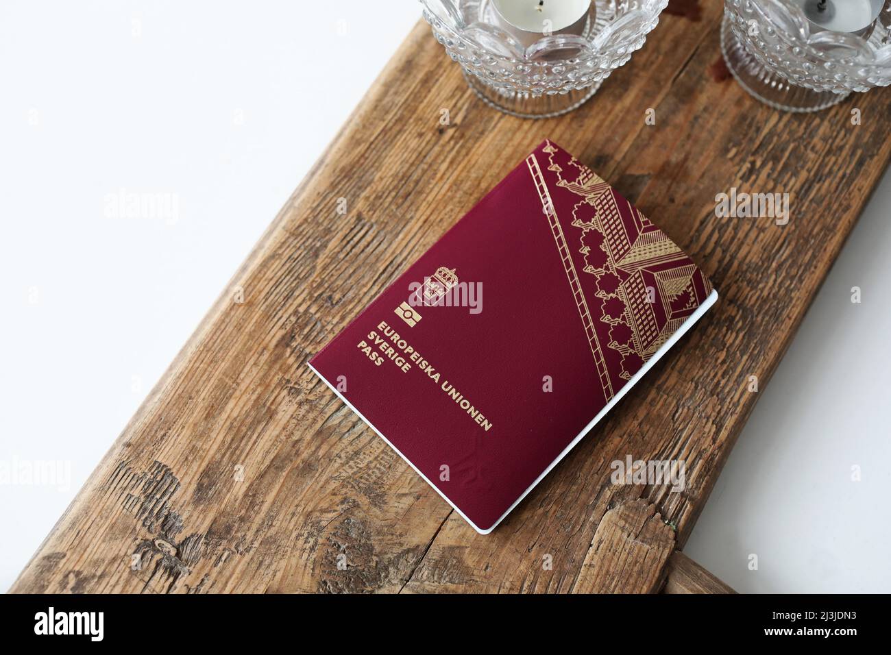 A Swedish passport Stock Photo - Alamy