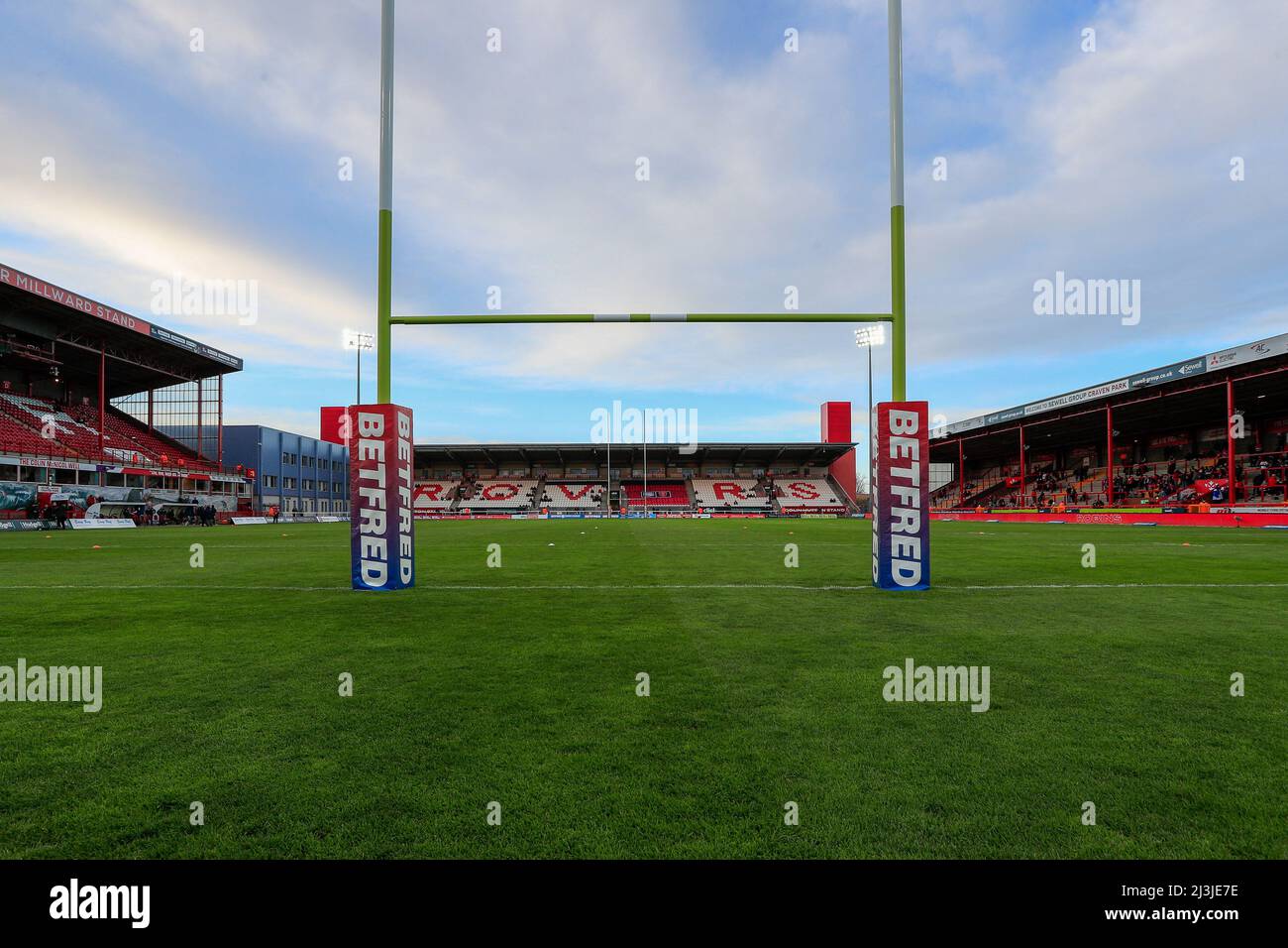 General view inside The Sewell Group Craven Park Stadium ahead of ...