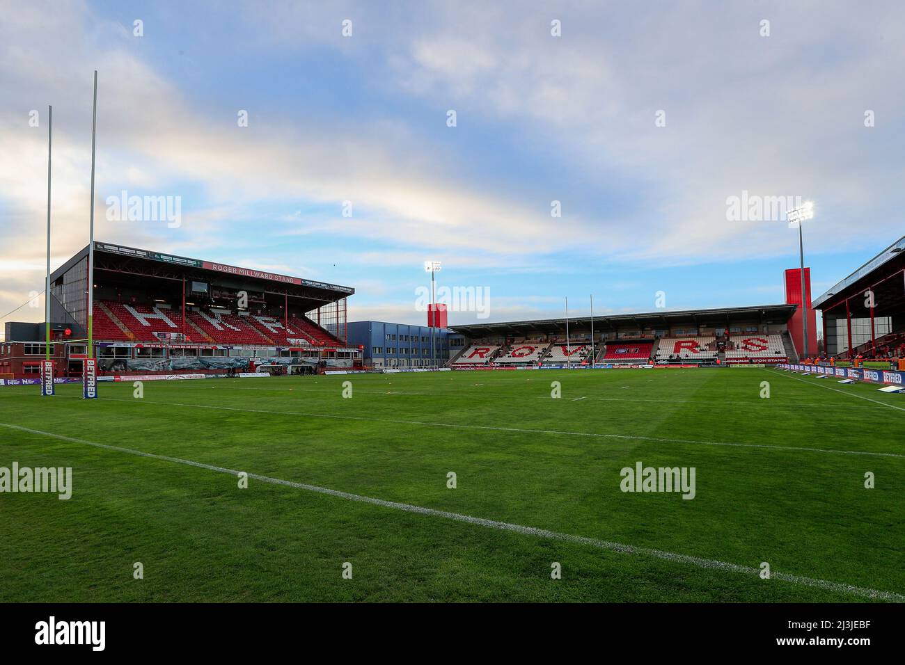 General view inside The Sewell Group Craven Park Stadium ahead of ...