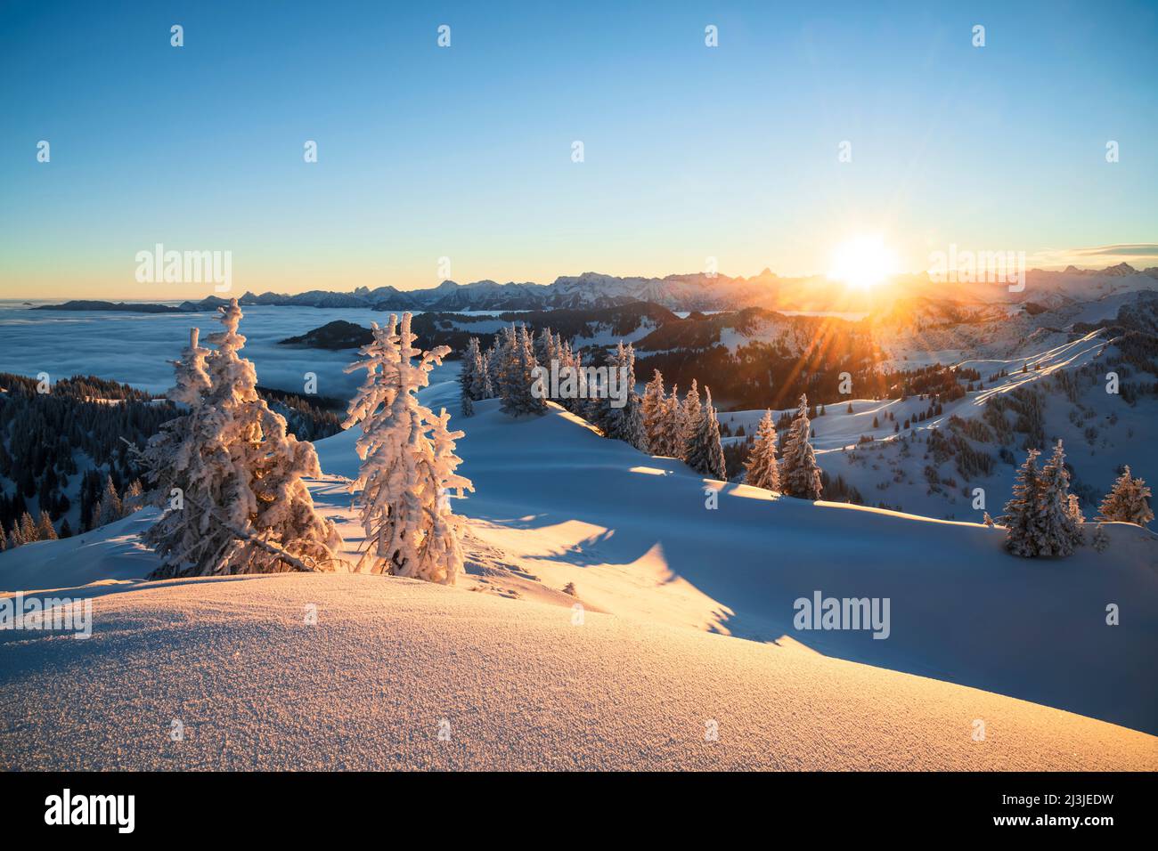 Cloudless golden hour hi-res stock photography and images - Alamy