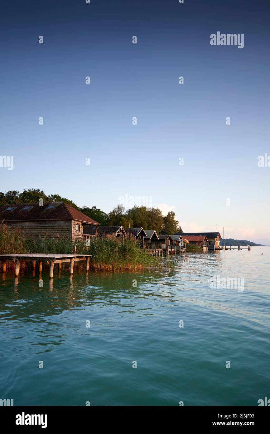 Boathouses at lake starnberg hi-res stock photography and images - Alamy