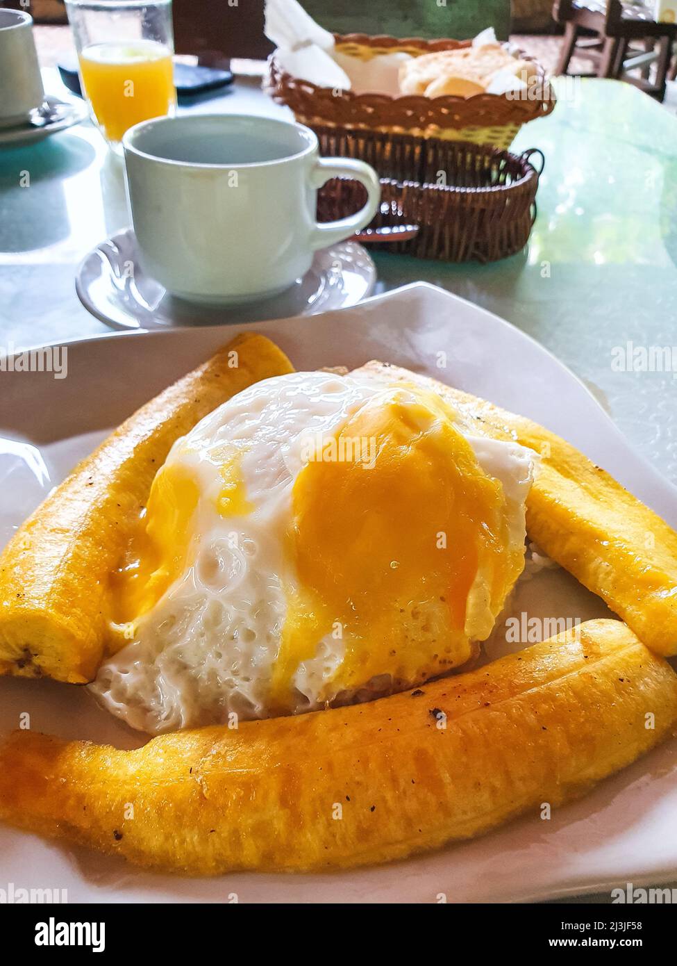 Healthy Tropical Breakfast from the Peruvian Jungle Stock Photo - Alamy