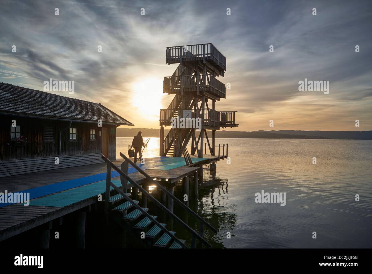 Strandbad Utting, Ammersee, Bavaria, Germany Stock Photo - Alamy