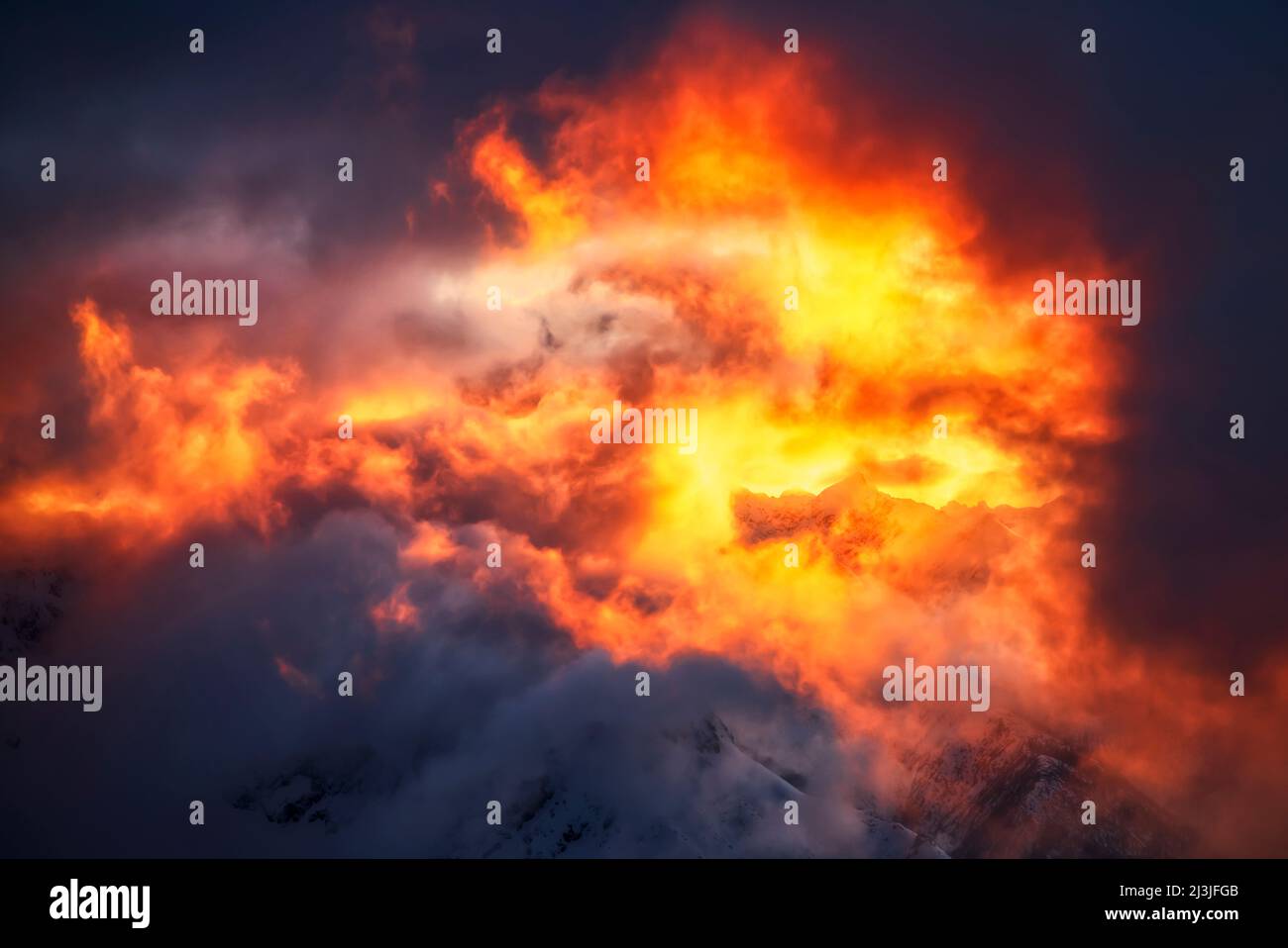 Dark red clouds red sunset hi-res stock photography and images - Alamy