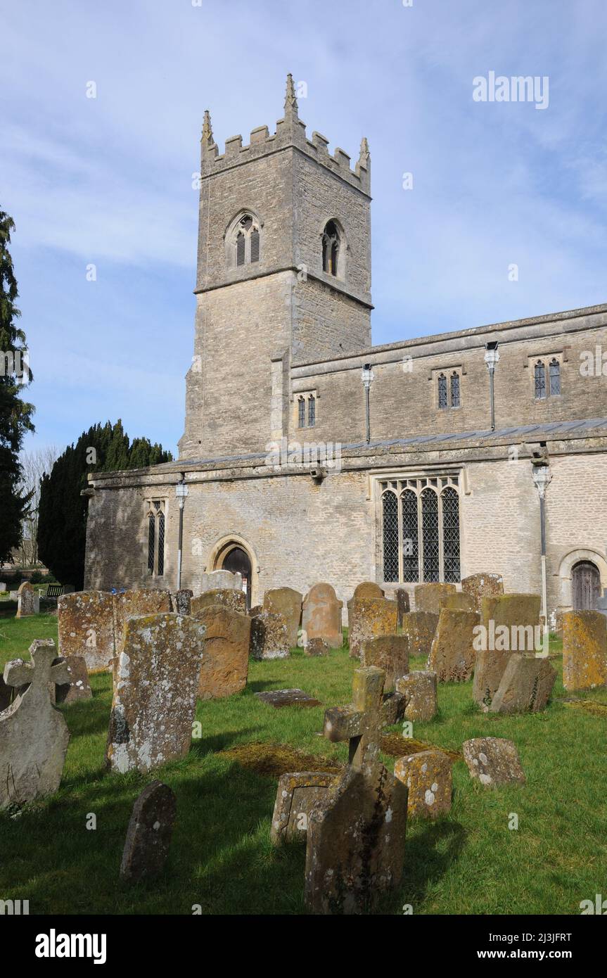 St Mary & St Edburga Church, Stratton Audley, Oxfordshire Stock Photo ...