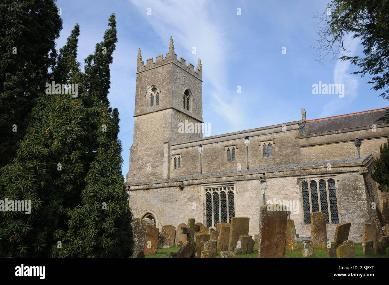 St Mary & St Edburga Church, Stratton Audley, Oxfordshire Stock Photo ...