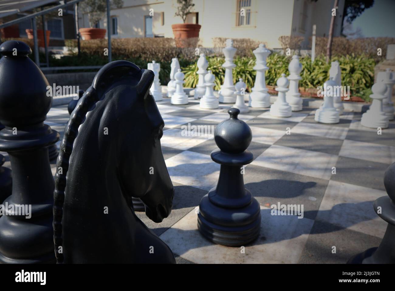 Giant outdoor chess set hi-res stock photography and images - Alamy