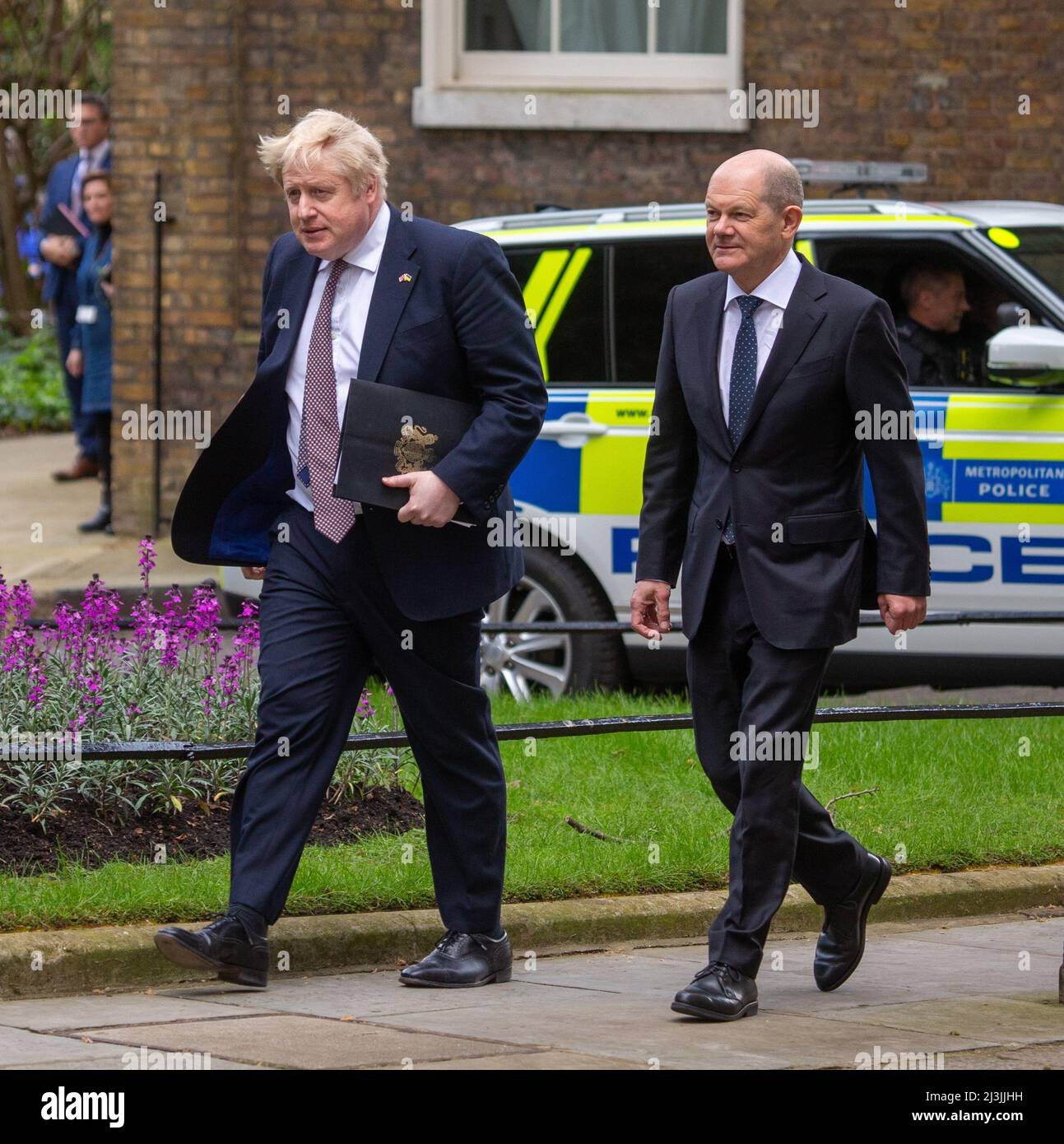 London, England, UK. 8th Apr, 2022. UK Prime Minister BORIS JOHNSON and ...