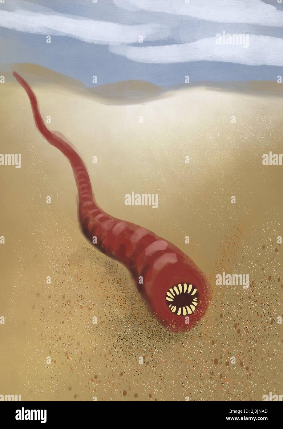 Mongolian death worm Stock Photo - Alamy