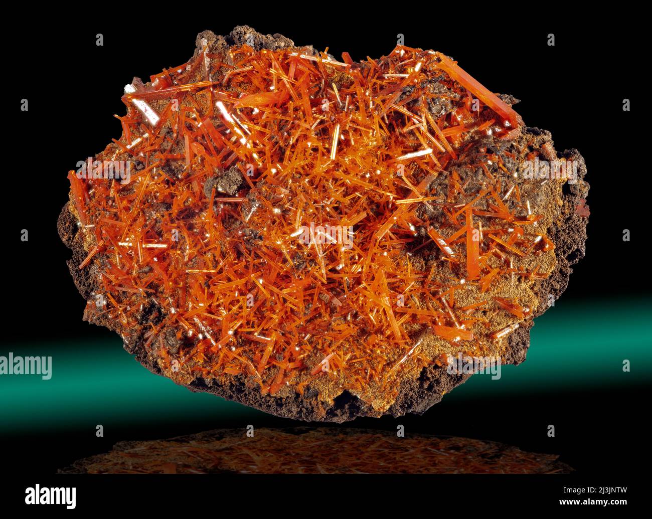Crocoite, The Adelaide Mine, Dundas, Tasmania, Australia Stock Photo ...