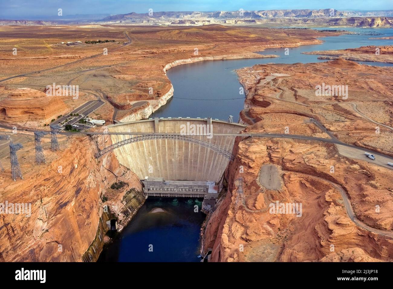 Glen Canyon Dam, Lake Powell, Page, Arizona Stock Photo - Alamy