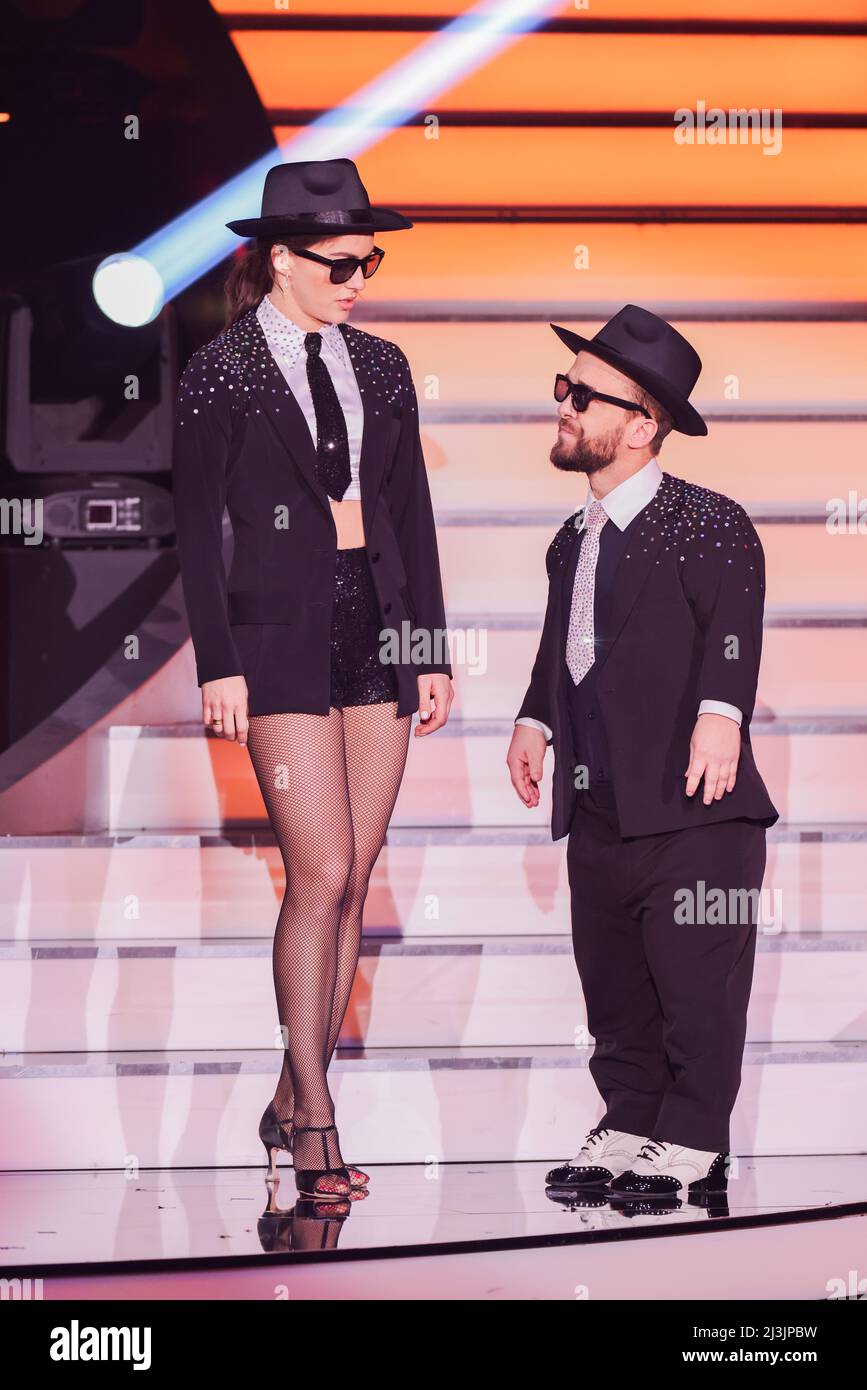 Cologne, Germany. 08th Apr, 2022. Mathias Mester, athlete, and Renata ...