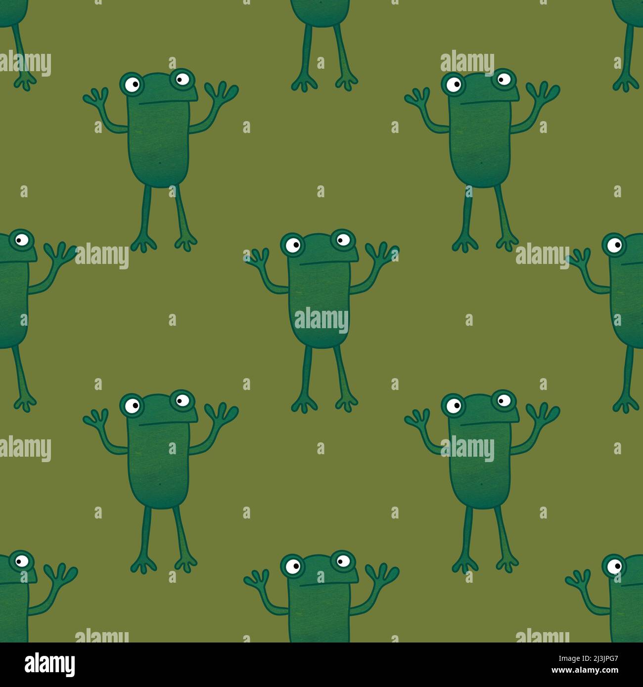 Kids seamless frogs pattern for fabrics and textiles and packaging and ...