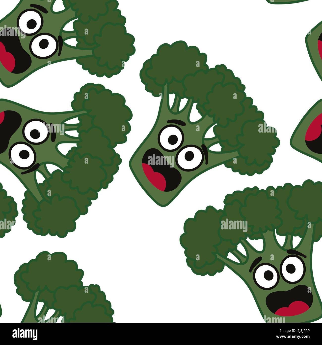 Kids seamless broccoli pattern for textiles and packaging and gifts and ...