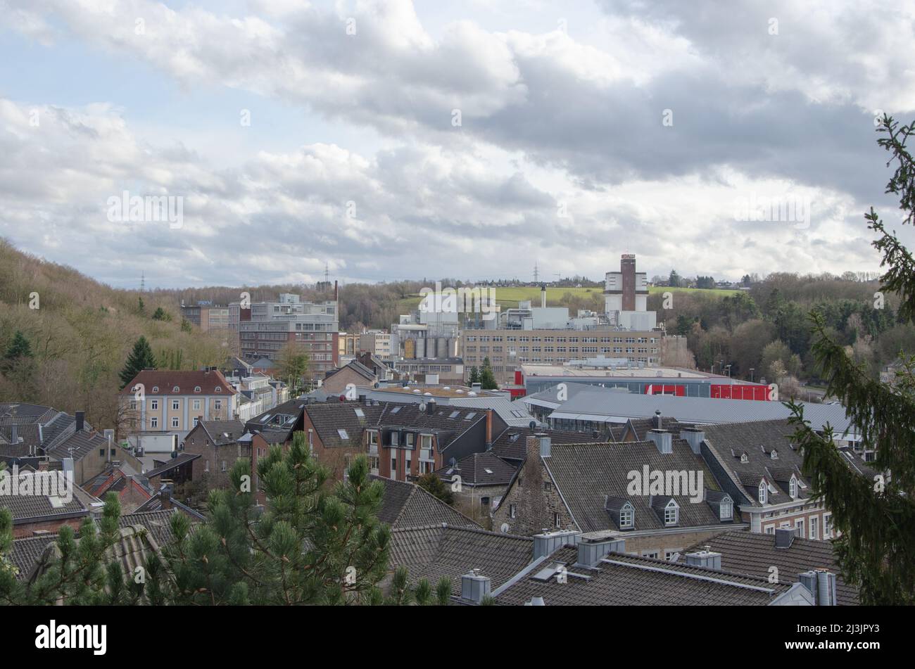 Stolberg June 2016: Old castle in the old town of Stolberg Stock Photo ...