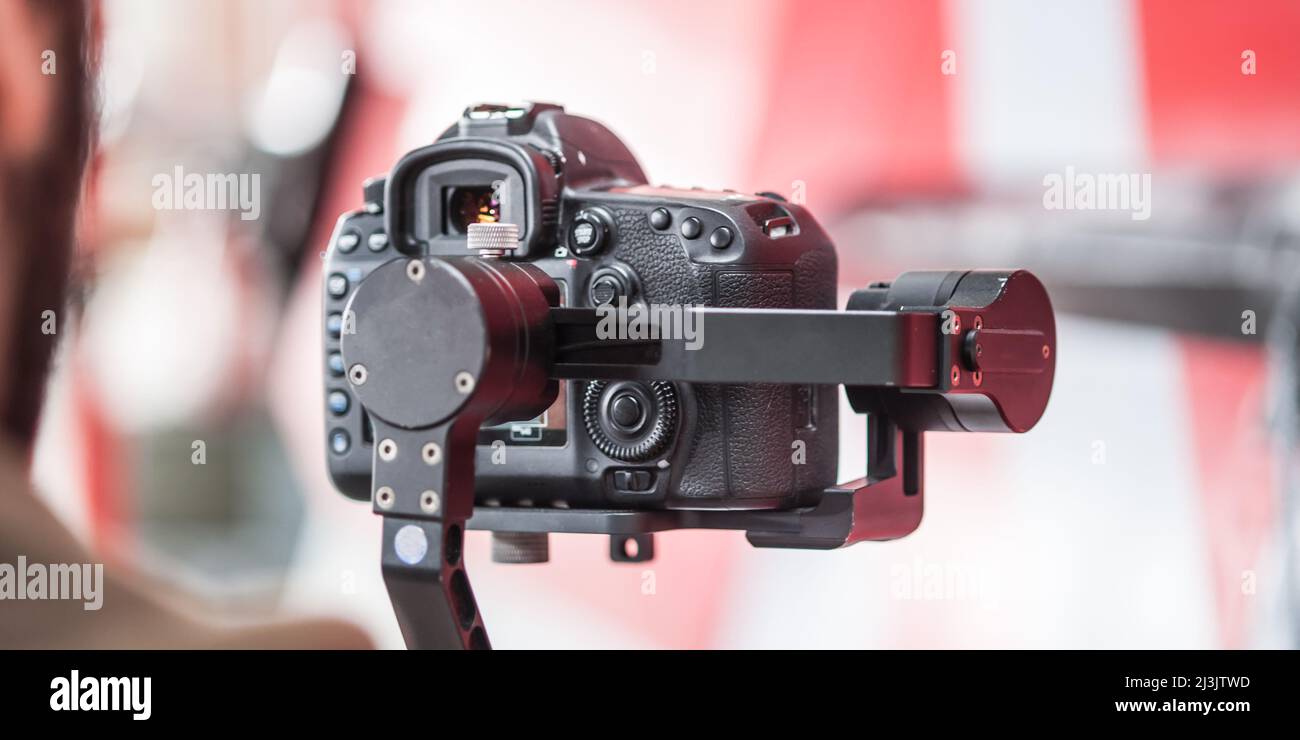 Professional digital equipment recording presentation for website ...