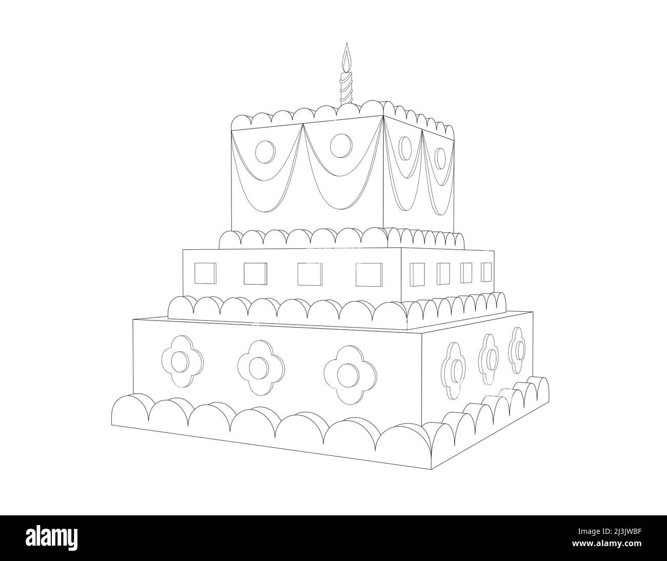 3d coloring page hi-res stock photography and images - Alamy