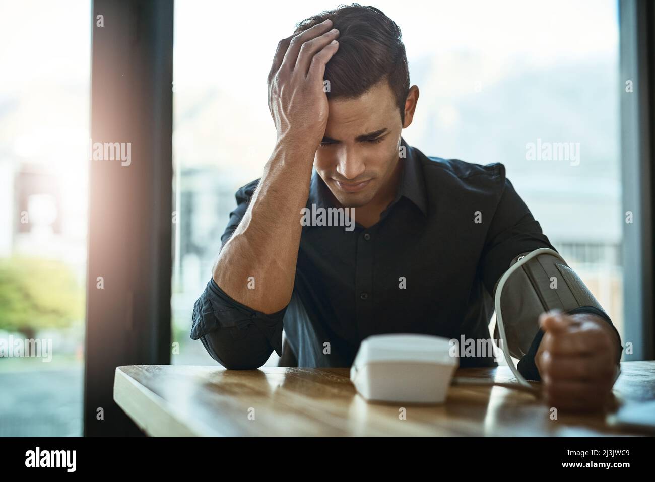 Man pushing desk hi-res stock photography and images - Alamy
