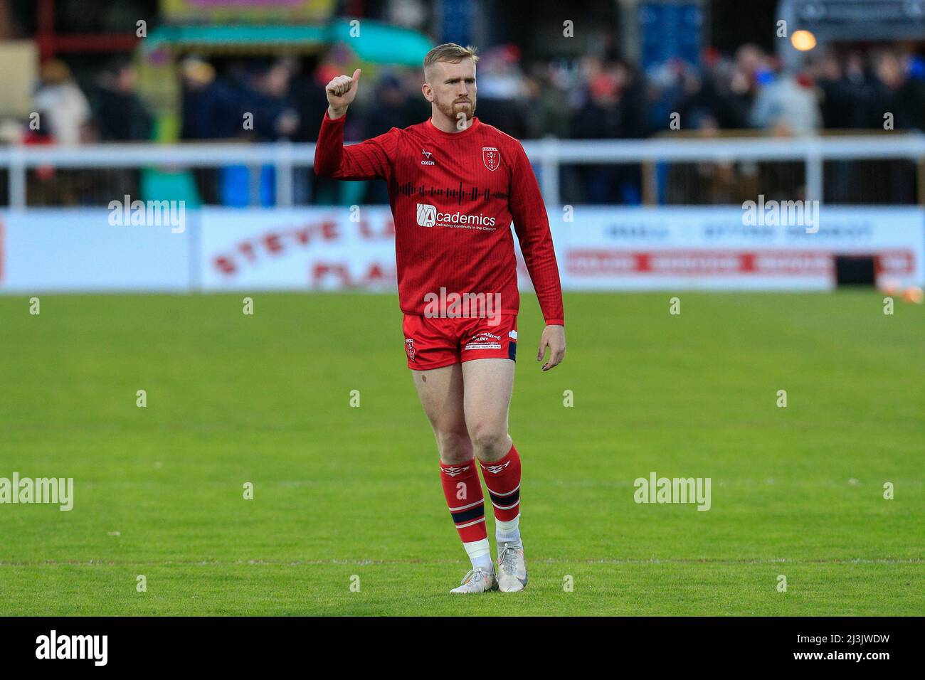Rowan Milnes (21) of Hull KR during the pre match warm up Stock Photo ...