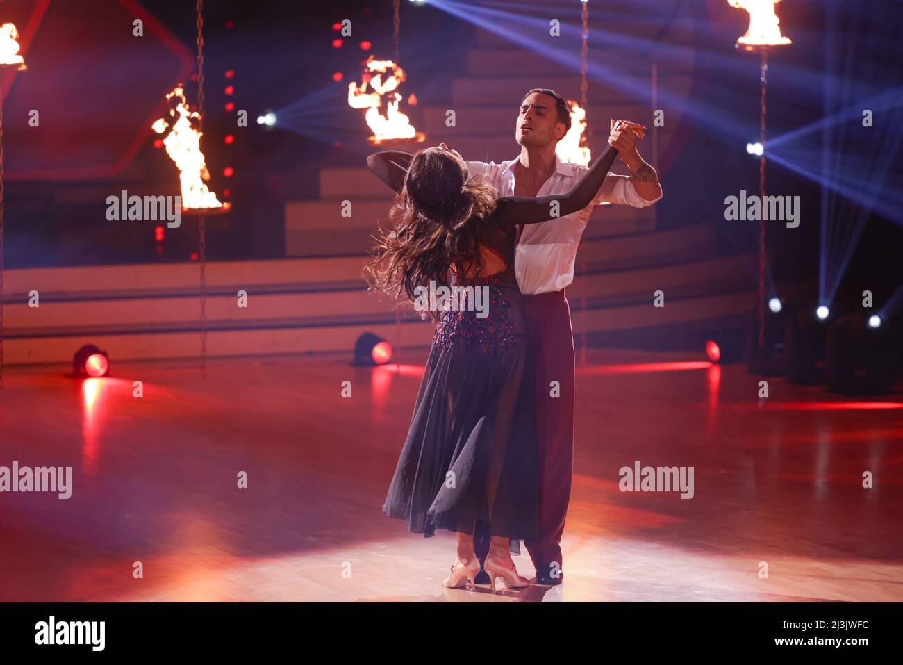 Cologne, Germany. 08th Apr, 2022. Timur Ülker, actor, and Malika ...