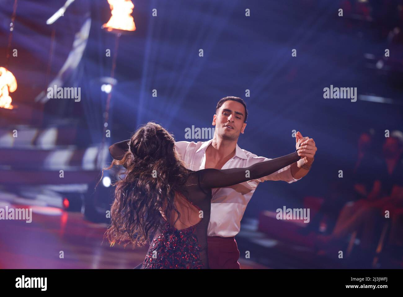 Cologne, Germany. 08th Apr, 2022. Timur Ülker, actor, and Malika ...
