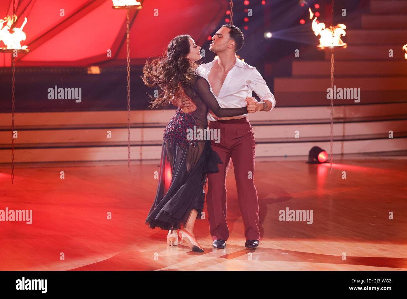 Cologne, Germany. 08th Apr, 2022. Timur Ülker, actor, and Malika ...