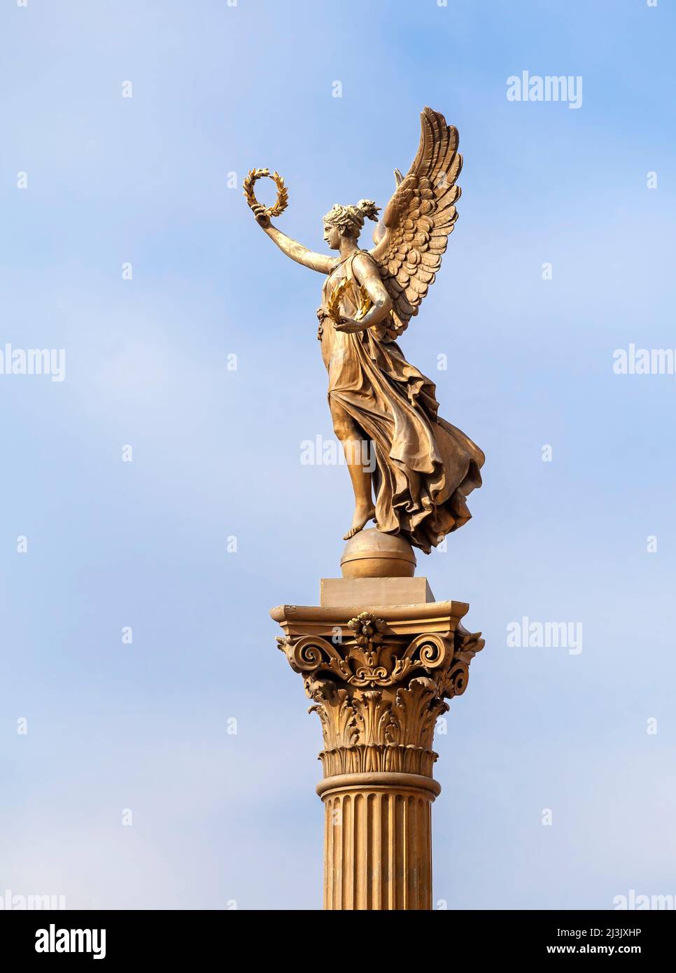 Golden angel statue in prague hi-res stock photography and images - Alamy