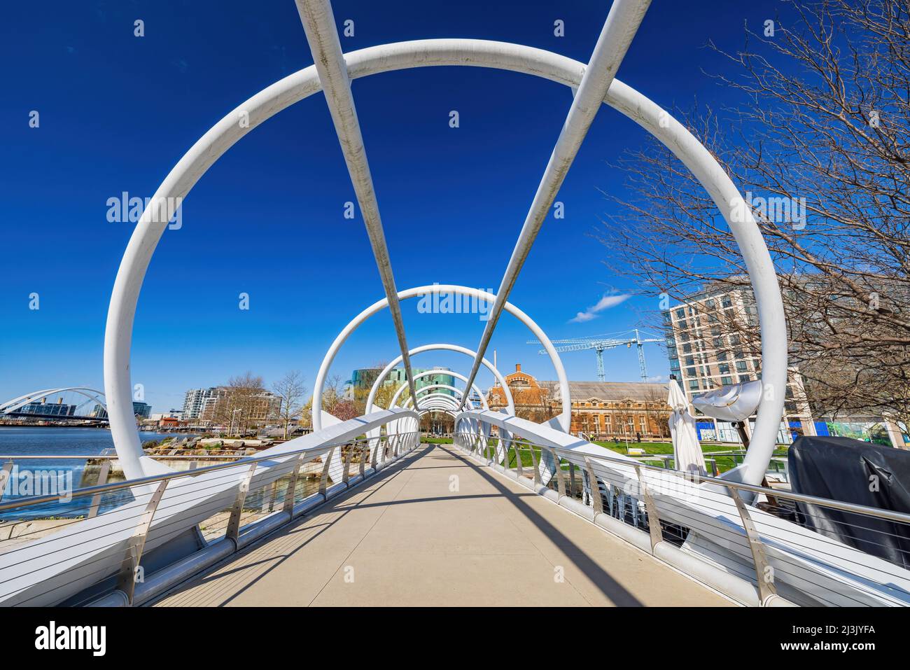 Sunny view of The Yards park at Washington DC Stock Photo - Alamy