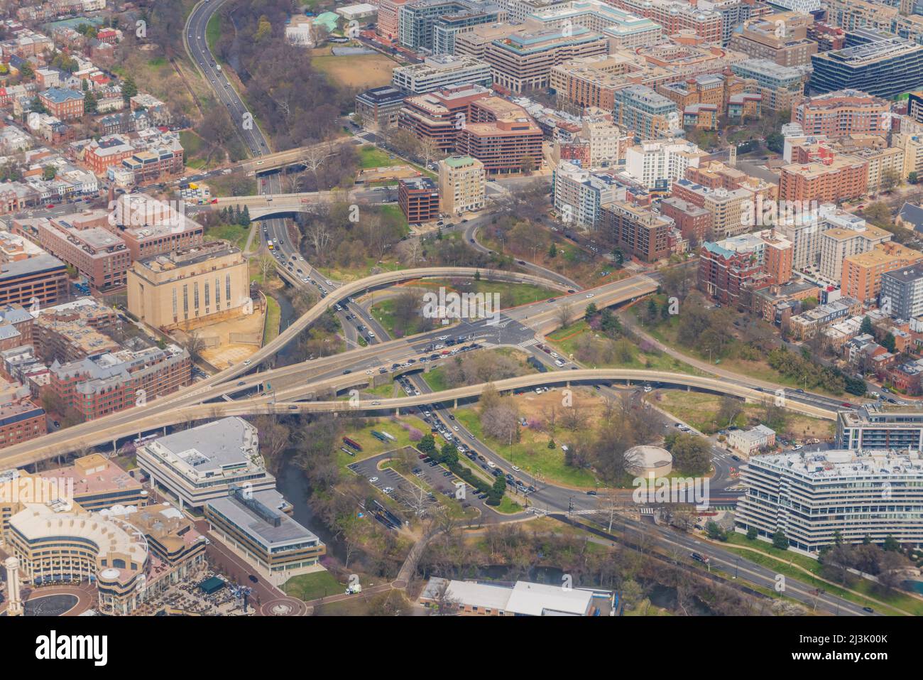 Aerial view of the cityscape of Washington DC at USA Stock Photo - Alamy