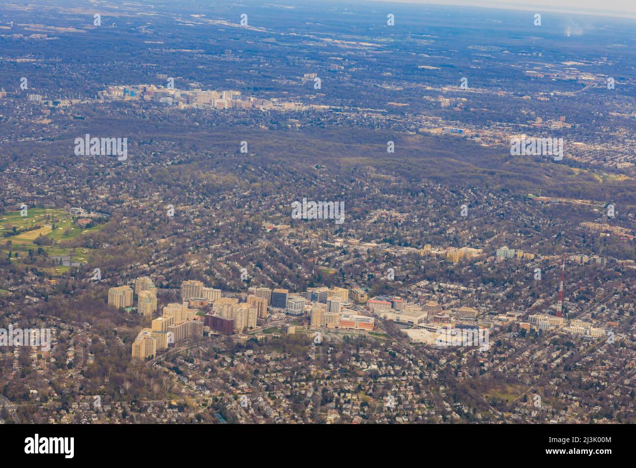 Aerial view of the cityscape of Washington DC at USA Stock Photo - Alamy