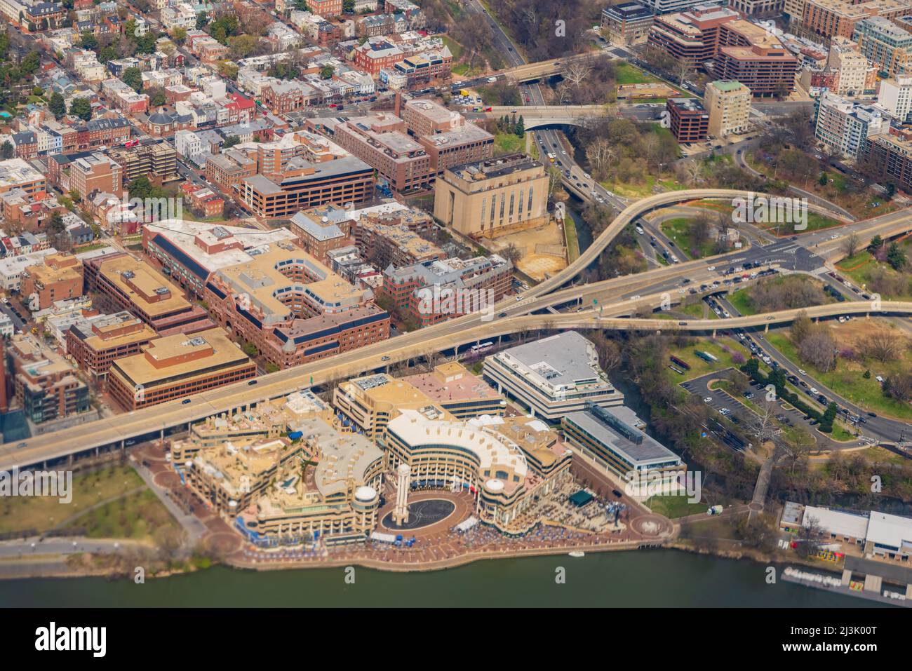 Aerial view of the cityscape of Washington DC at USA Stock Photo - Alamy