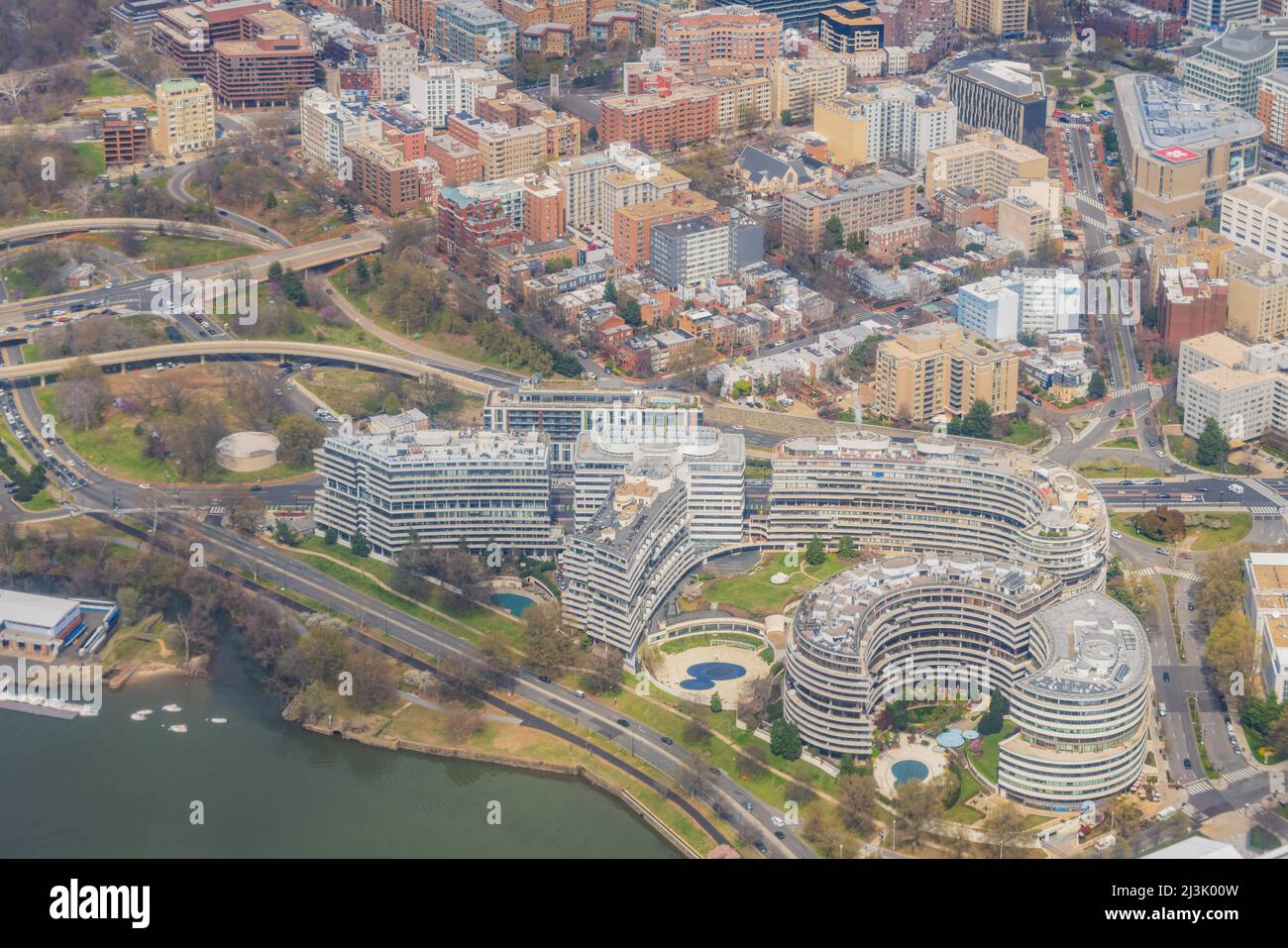 Aerial view of the cityscape of Washington DC at USA Stock Photo - Alamy