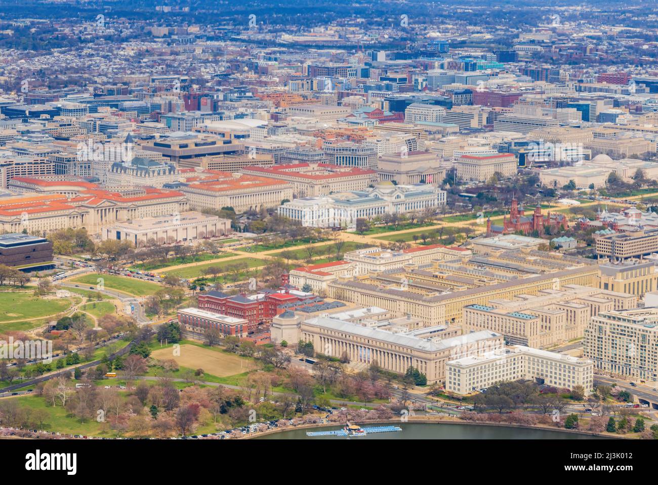Aerial view of the cityscape of Washington DC at USA Stock Photo - Alamy