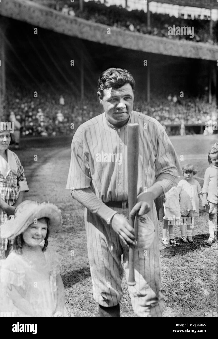 Babe Ruth, Major League Baseball Player, New York Yankees, Bain News ...