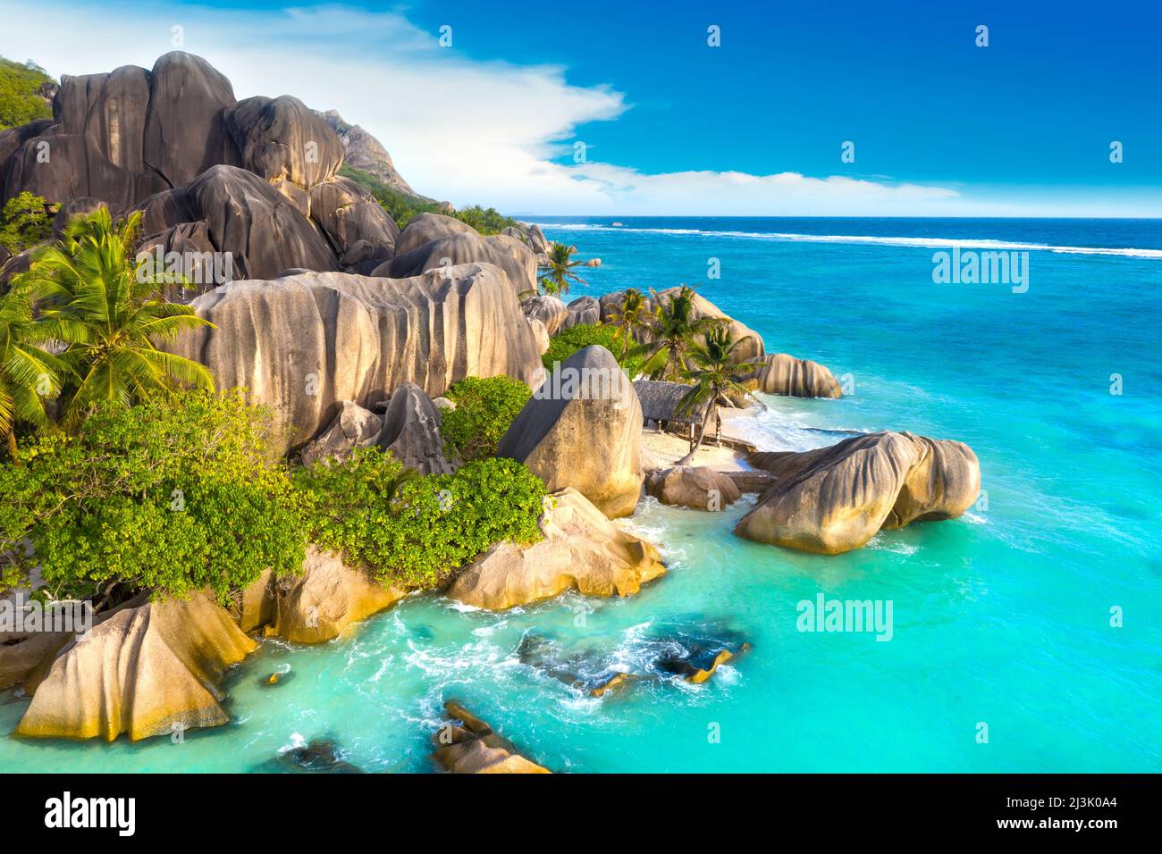 Anse Source D'Argent - the most beautiful beach of Seychelles. La Digue ...