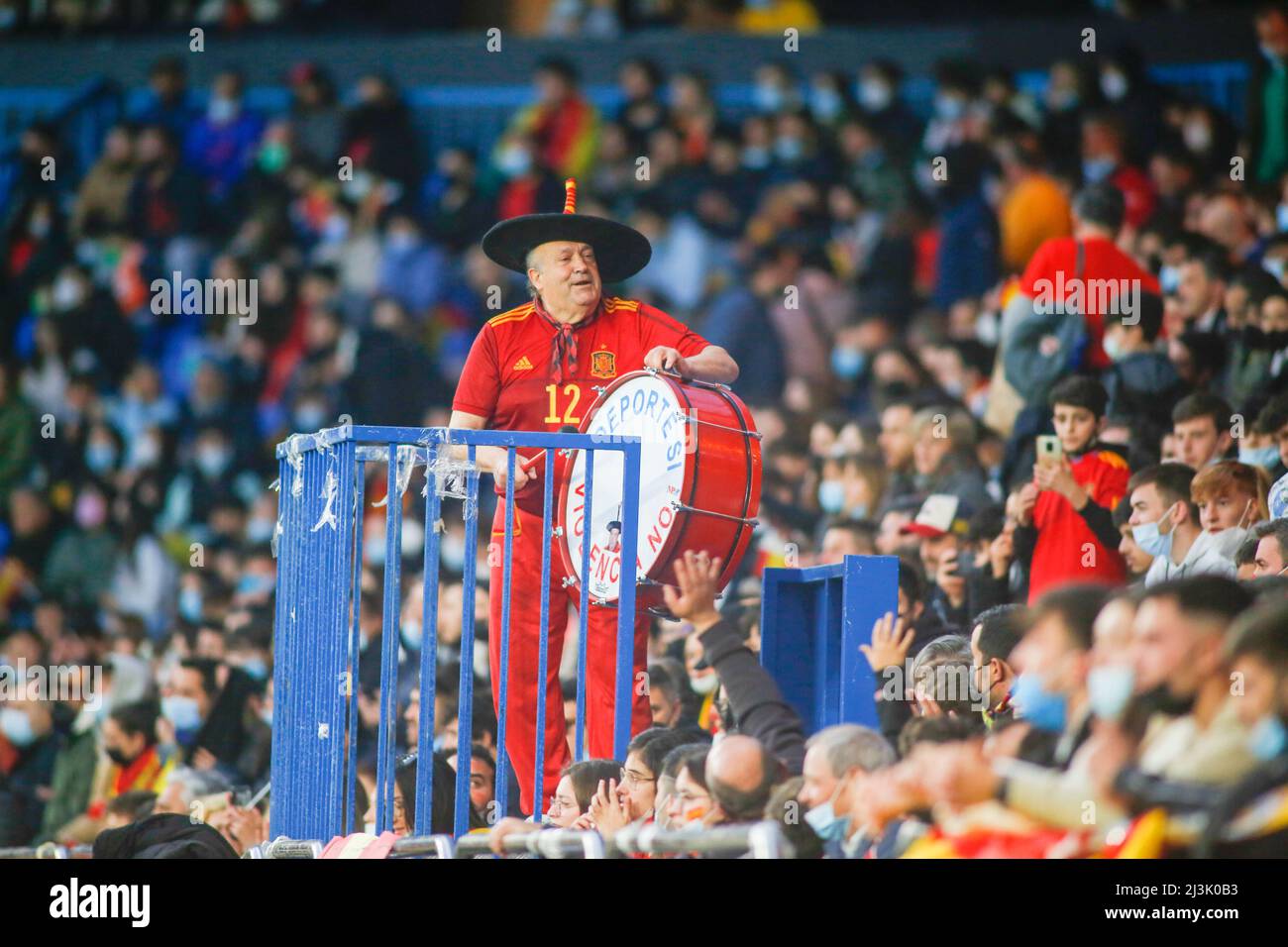 Coruna - Spain: Manolo, el del bombo, "number 12" for the Spanish ...