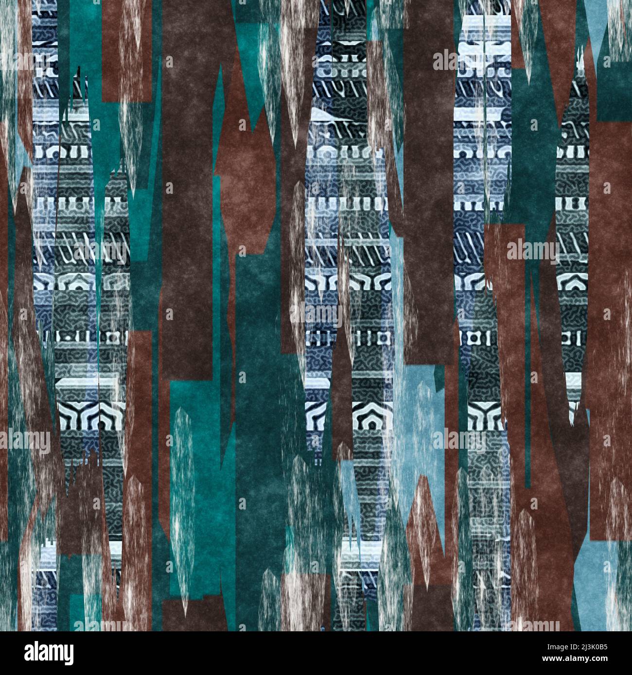 Seamless paper strip collage surface pattern design for print. High ...